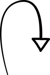 Flexible arrow icon Royalty Free Vector Image - VectorStock