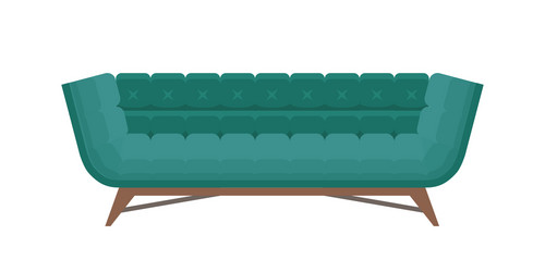 Modern gray settee cartoon Royalty Free Vector Image