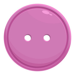 Purple button icon cartoon craft art Royalty Free Vector