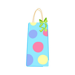 Handle paper bag cartoon Royalty Free Vector Image
