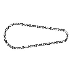 Chain bicycle link bike motorcycle two element Vector Image