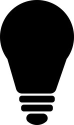 Light bulb icon idea icon lamp thinking Royalty Free Vector