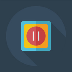 Flat modern design with shadow icons socket Vector Image