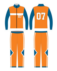 Track suit mock ups templates Royalty Free Vector Image