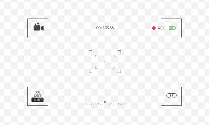 Classic digital video camera focusing screen Vector Image