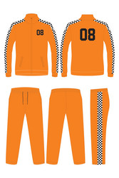 Track suit mock ups templates Royalty Free Vector Image