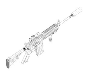 Army weapons Royalty Free Vector Image - VectorStock