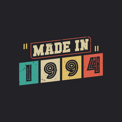 1994 birthday celebration made in all Royalty Free Vector