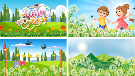 Spring Kids Vector Images (over 52,000)