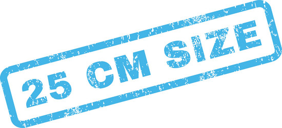 25 cm size rubber stamp Royalty Free Vector Image