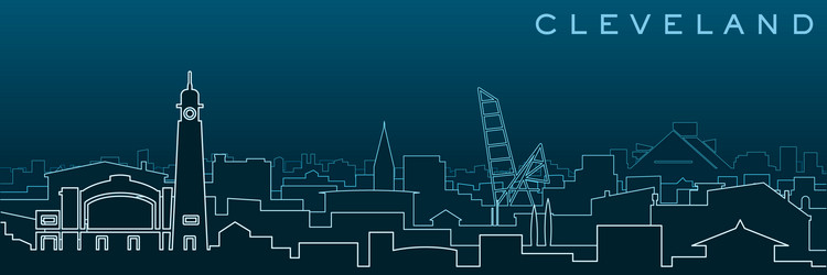 Cleveland Skyline Vector Images (over 150)