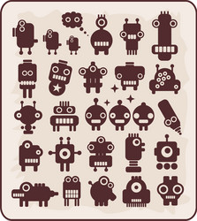 Robot monsters Royalty Free Vector Image - VectorStock