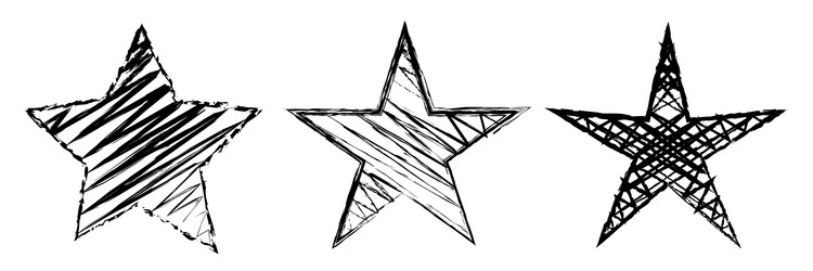 Star element set - icon collection Royalty Free Vector Image