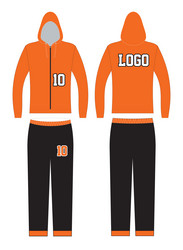 Track suit mock ups templates Royalty Free Vector Image