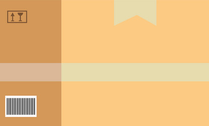 Carton box packing delivery cartoon Royalty Free Vector