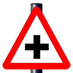 Queuing traffic sign Royalty Free Vector Image