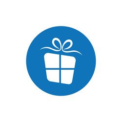 Gift logo symbol desain template Royalty Free Vector Image