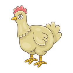 Hen and chick Royalty Free Vector Image - VectorStock