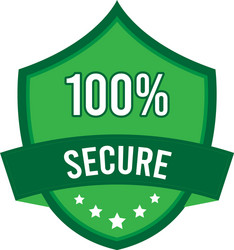 Secure logo badge design ic Royalty Free Vector Image
