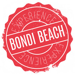 Bondi beach stamp Royalty Free Vector Image - VectorStock