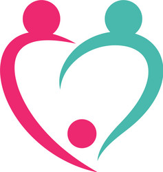 Community care logo template icon Royalty Free Vector Image