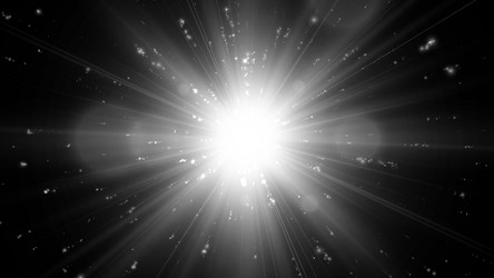 White star explosion with particles Royalty Free Vector