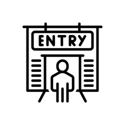 Entries Royalty Free Vector Image - VectorStock