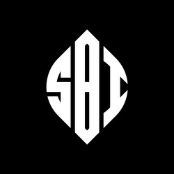 Sbi logo letter design Royalty Free Vector Image