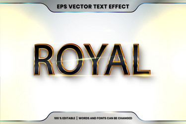 Text effect in 3d black white words Royalty Free Vector