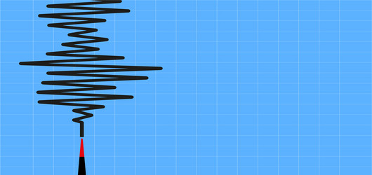 Earthquake background seismogram for seismic meas Vector Image