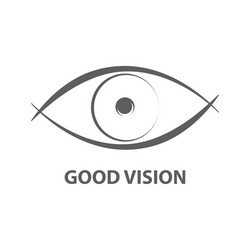 Blurry vision line outline icon Royalty Free Vector Image