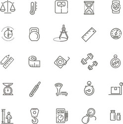 Line weight icons Royalty Free Vector Image - VectorStock