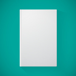 Blue paper book literature vertical standing Vector Image