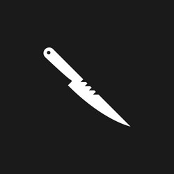 Sharp knife logo design inspiration Royalty Free Vector