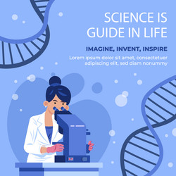 Hand drawn science post stories set Royalty Free Vector