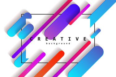 Trendy shapes color minimal design composition Vector Image