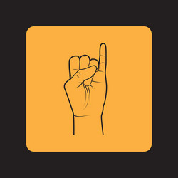 Sign language design Royalty Free Vector Image