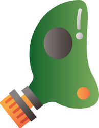 Bio security mask protection degradient style Vector Image