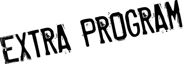 Extra program rubber stamp Royalty Free Vector Image