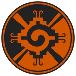 Tribal symbol of aztec civilization Royalty Free Vector