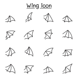 Devil angel icon set Royalty Free Vector Image