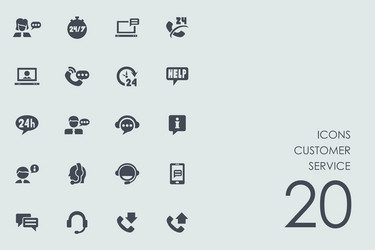 Complaint icons for customer service Royalty Free Vector