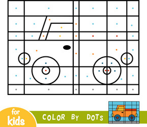 Dot to educational game and coloring book Vector Image