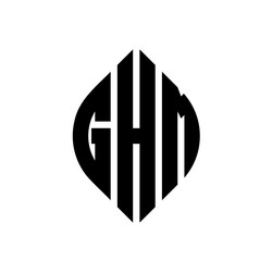 Ghm logo letter design Royalty Free Vector Image