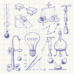 Science pattern physics or chemical experiment Vector Image