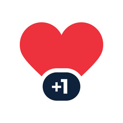 Heart counter set for animation valentine red Vector Image