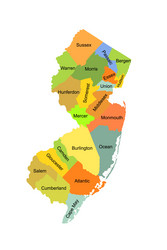 New Jersey State Silhouette Shape Vector Images (over 210)