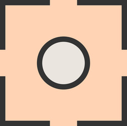 Center focus Royalty Free Vector Image - VectorStock