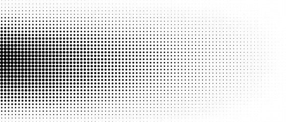 Halftone effect dotted gradient corners long Vector Image