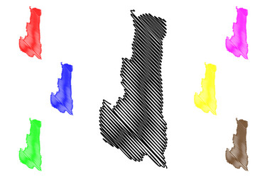 Myanmar Map with Division Outline Vector Images (over 110)